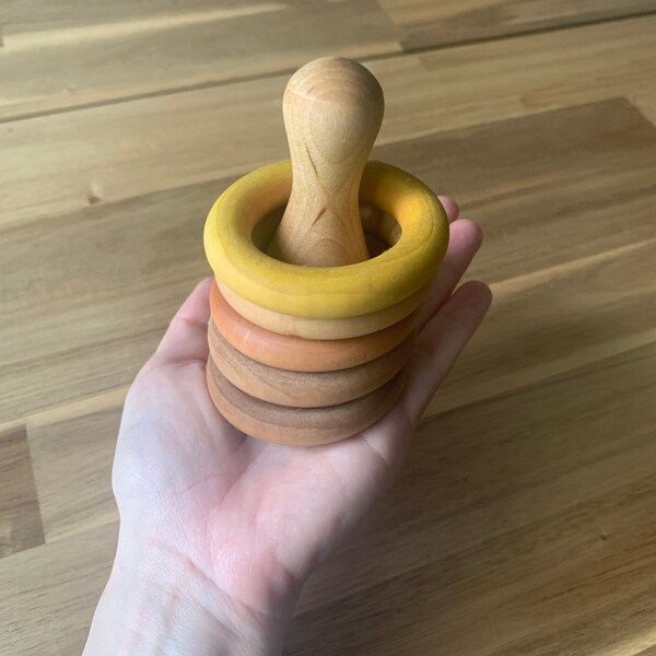 Wooden Bowling Pin Stacker (small) - Essential Montessori Learning Game ...