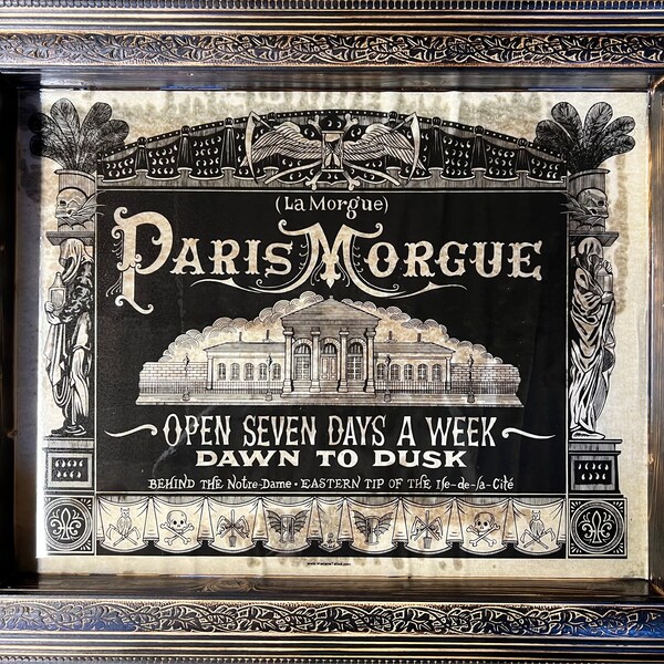 Paris Morgue Death House Victorian Lowbrow Cadaver Poster - Etsy