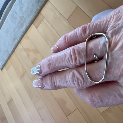 Melted Drip Silver Ring, Liquid Metal Dripping Ring for Women, Irregular Abstract Gold Ring Set ...