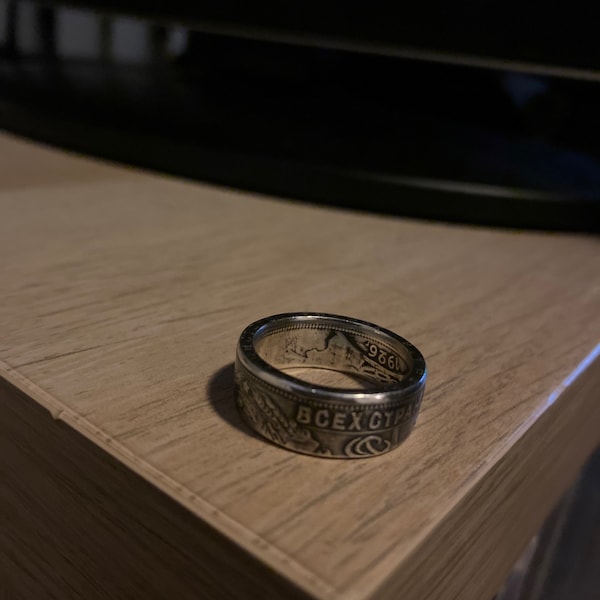 Danish Coin Ring - Souvenir From Denmark Kroner - Rings From Coins ...
