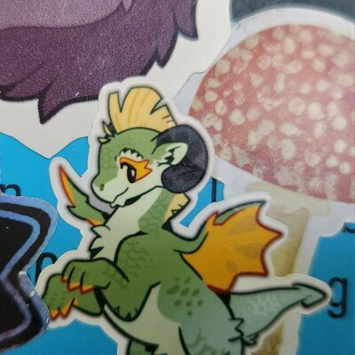 Blue Book Wyrm Vinyl Sticker - Etsy