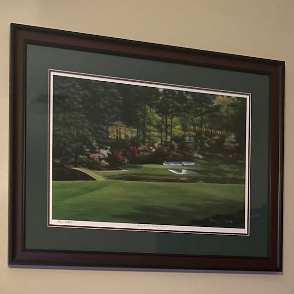 Augusta National Amen Corner Art Print: White Dogwood Golf Landscape - Etsy