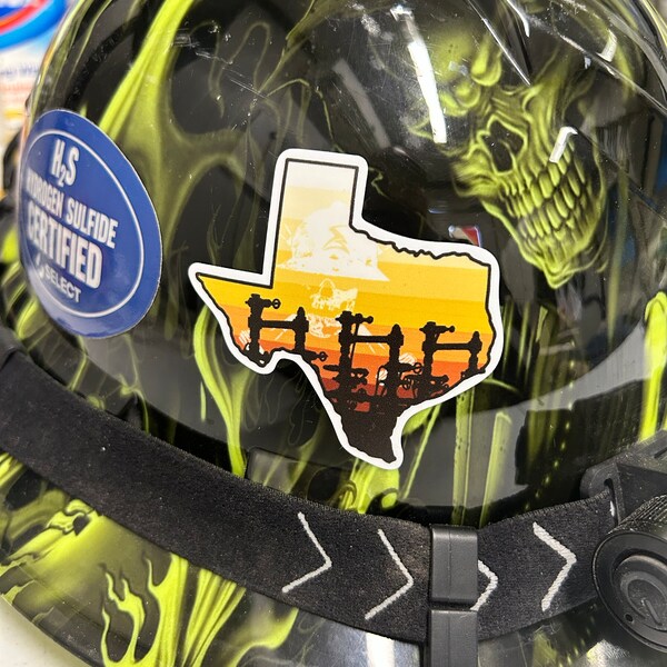 Oilfield Sticker Frac Hand Pro Emblem Vinyl Hard Hat Sticker Equipment ...