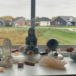 Moon Goddess Statue Lunar Goddess Tea Light Holder Goddess | Etsy