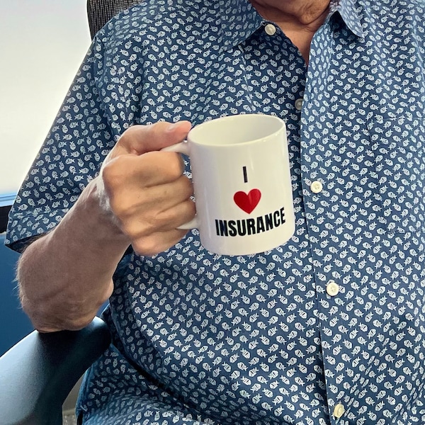 Go Fund Me is Not Life Insurance Rolled Insurance Agent Office Poster ...