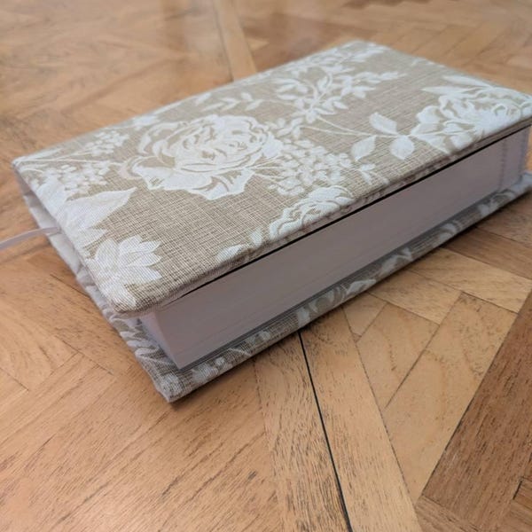 Adjustable Book Cover, Fabric Book Cover, Reusable Book Cover ...
