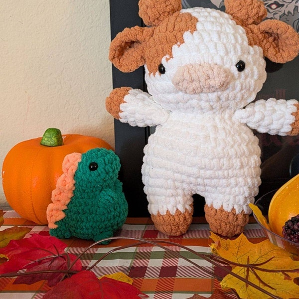 10-in-1 Fruit Cows Crochet Pattern Bundle amigurumi Highland Cow ...