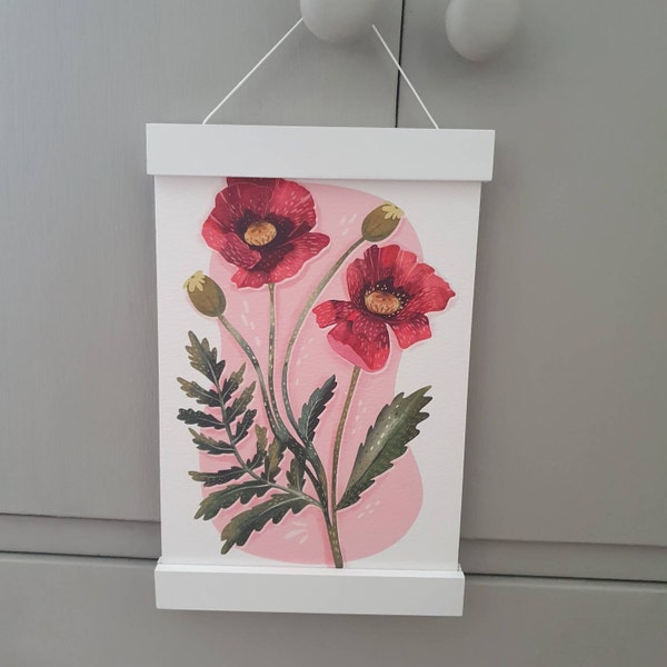 PEACH ART PRINT / Fruit Art / Kitchen Decor/ Floral Art Print / by Anna ...