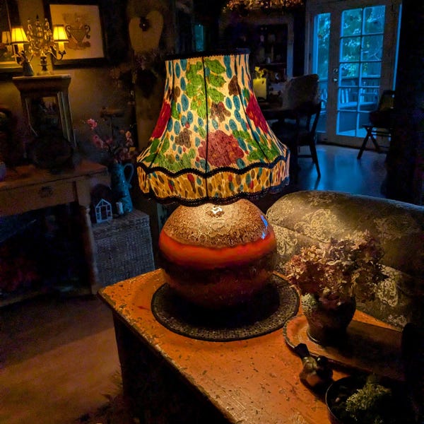 Vintage Wave Lamp~ Post Modern Deco-circa 1970-1980s (13.5 Inch Tall ...