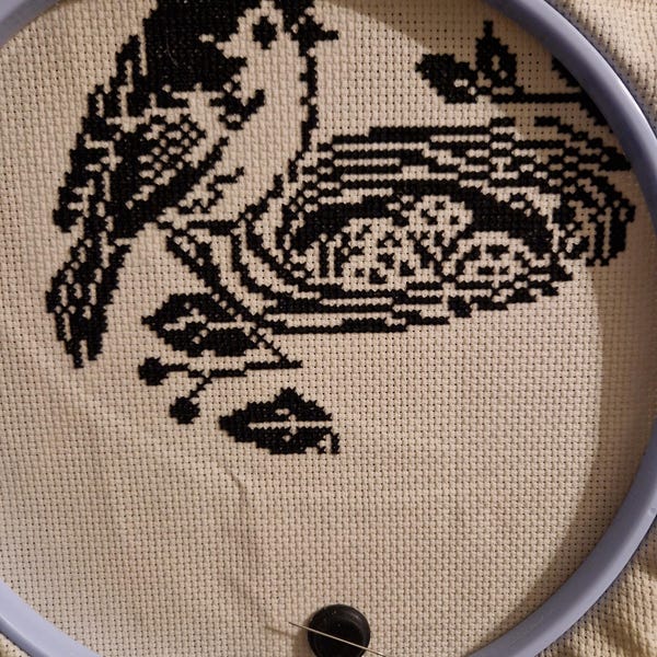 Mini Cross Stitch Pattern. Rose. Counted Cross Stitch Chart. Flower ...