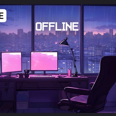 Animated Lofi Twitch Stream Screens Lofi Streaming Setup Game Room ...