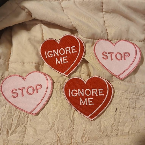 Valentine Heart Patches, Customizable - Etsy