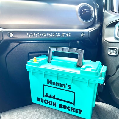 Duck Duck Holder, Black Personalized Rubber Duck Storage, Duck Carry ...