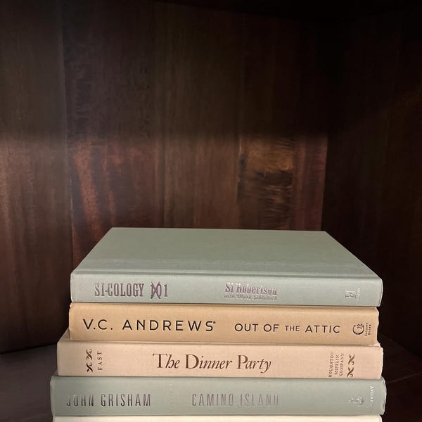 Book Stack of Coastal Blue Beach House Decorative Books - Hardcover ...
