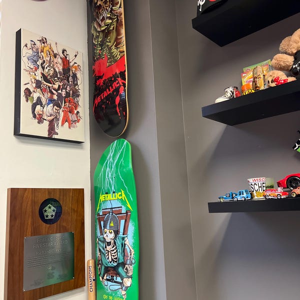 5x Pack Skateboard Wall Mount, Skateboard Hanger, Skate Deck Display ...