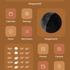 Ios 15 App Icons 75 Minimalist Dark Theme Icons - Etsy
