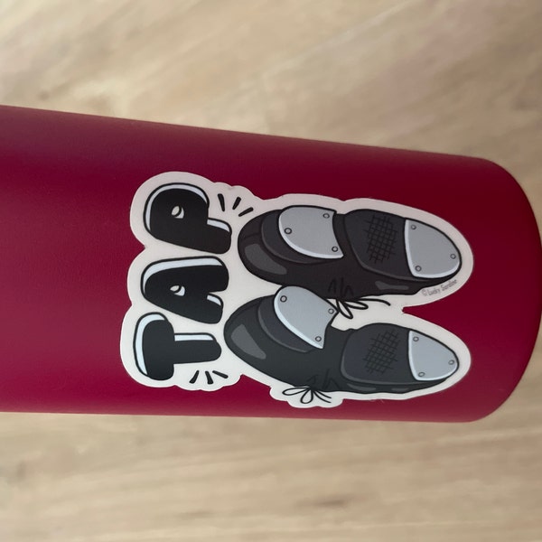 Tap Vinyl Sticker, Dance Sticker, Tap Dance, Performing Arts Sticker ...