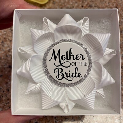Mother of the Bride Pin, Mother of the Bride Corsage, Bridal Party ...