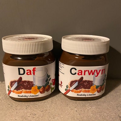 CHRISTMAS PERSONALIZED NUTELLA Labels Personalize With Name and Message ...