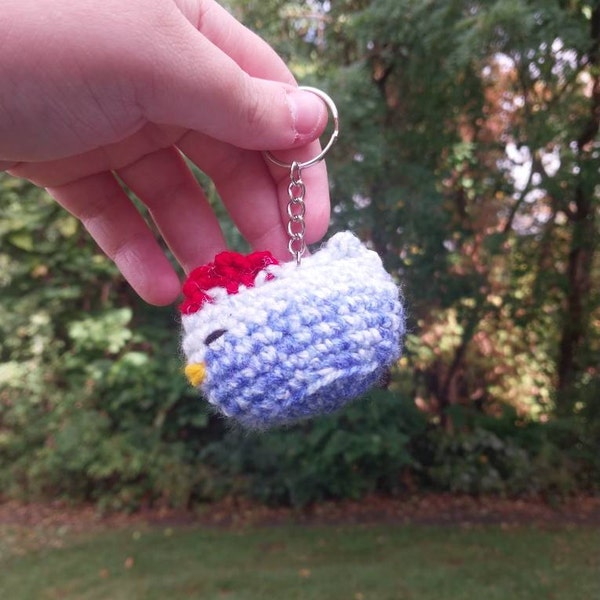 Chicken Keychain CROCHET PATTERN - Etsy