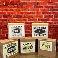 5 Bootlegger Crate Labels Printable Various Sized Prohibition Speakeasy ...
