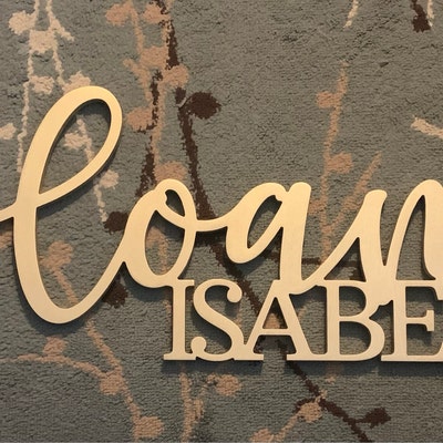 Baby Boy or Girl Nursery Sign, Baby Name Cutout, Boys Name Sign, Girls ...