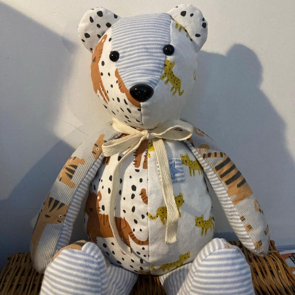 Memory Bear Patterns Video Tutorial Easy Pattern PDF Pattern Sewing Bear Pattern Simple Bear ...