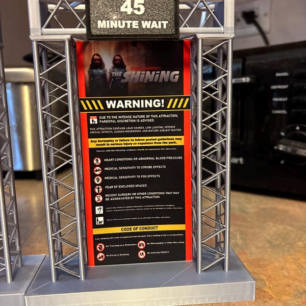 Haunted House Entrance Portal & Wait Time Sign Inspired by HHN ...