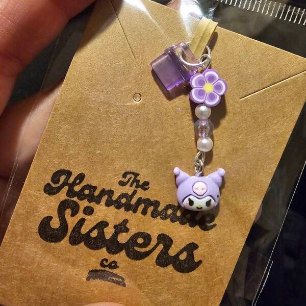 Yumo Gummy Bear Handmade Cell Phone Strap Chain | Pink & Green Glow in ...