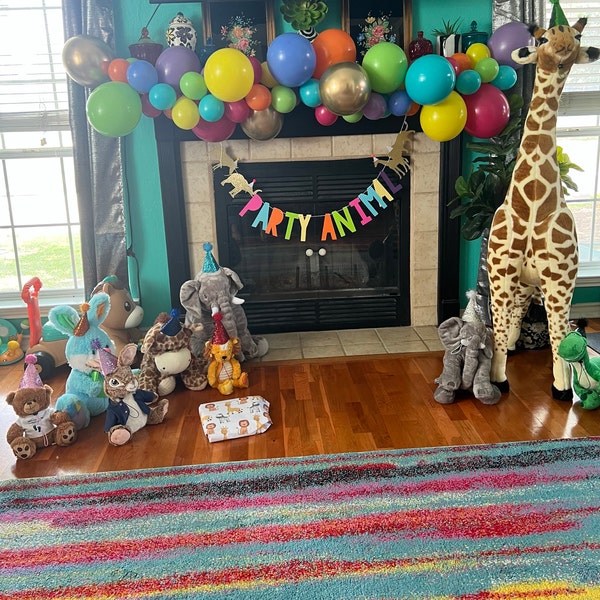 Party Animal Backdrop - Party Animal Balloon Garland - Party Animal ...