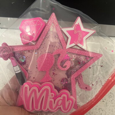 Pink Doll Cake Topper , Doll Cake Topper - Etsy