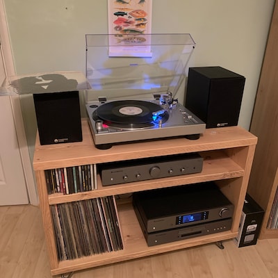 DJ Stand Record Player Sideboard Vinyl Unit. Bespoke Furniture, Hand ...