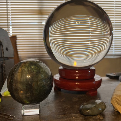 Extra Large/large Quartz Crystal Ball, Divination, Scrying, Pagan ...