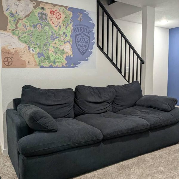 Hyrule Map Wallpaper Legend of Zelda Print Peel and Stick the Kingdom ...