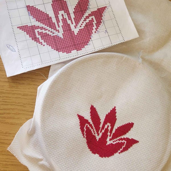 RWBY Pyrrha Nikos Emblem - Digital Cross Stitch Pattern - Team JNPR - Etsy