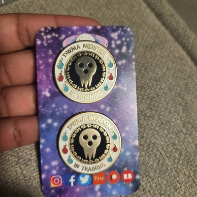 DWMA Weapon and Meister in Training Enamel Pins Soul Eater - Etsy