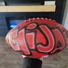 Custom Airbrushed Personalized Regulation Size FOOTBALL With Your Name ...
