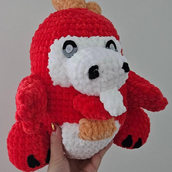 Fuecoco Crochet Amigurumi Pattern - Etsy