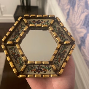 Small Accent Wall Mirror Set 3 Decorative Colorful Mirror of | Etsy