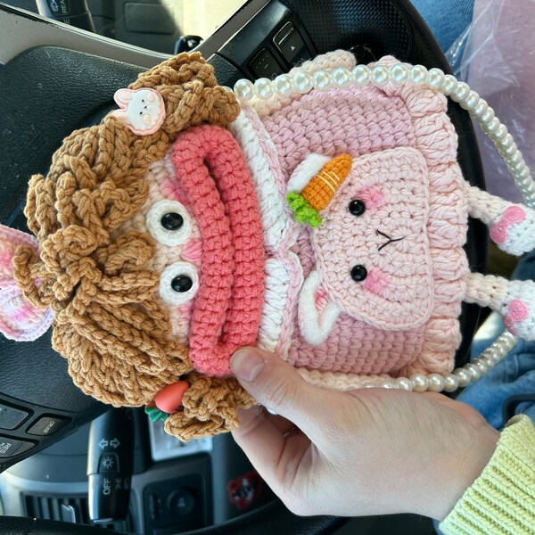 Nanalulu Handmade Crochet Sausage Lips Mobile Phone Bag Annie the Brave ...