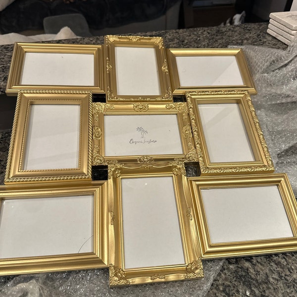 Gold Wedding Seating Chart Collage Frame Spring Summer Fall Winter ...
