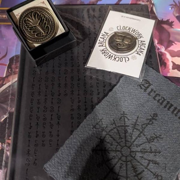 Runic Pen - Engraved Mahogany and Brass - Gel Ink - Ideal Gift for D&D ...