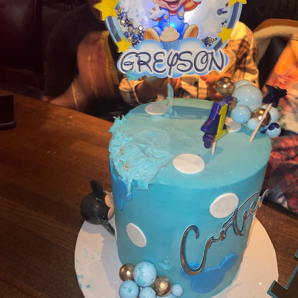 Baby Mickey Mouse Cake Topper, Baby Mickey Mouse, Baby Blue Mickey ...