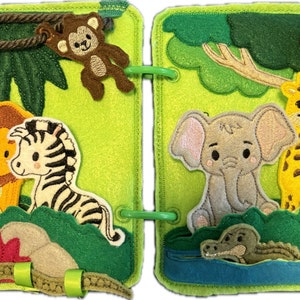 Quiet Book Pattern in the Hoop Machine Embroidery Design. Busy Book ...