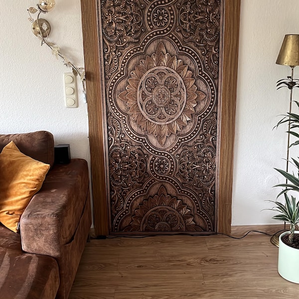 Retro Door Wrap, PEEL AND STICK, Vintage Door Sticker, Rustic Door ...