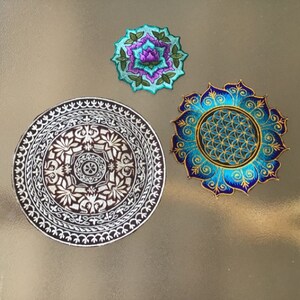 Peyote Deer Patch Huichol Embroidery With Deer Sun Moon and - Etsy