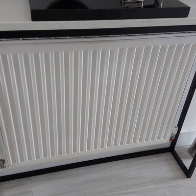 Metal Console Table Radiator Cover With Mild Steel Frame With Quartz ...
