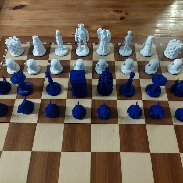 3D Printed Chess Set | Sealife Style - Etsy