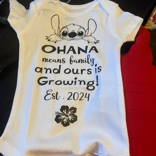 Disney Pregnancy Announcement / Lilo & Stitch / Baby Coming Soon ...
