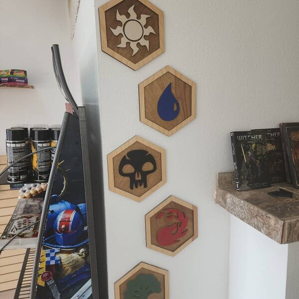 Dungeons and Dragons Wall Decor- Laser Cut Wood - Geometric Dnd Wall ...